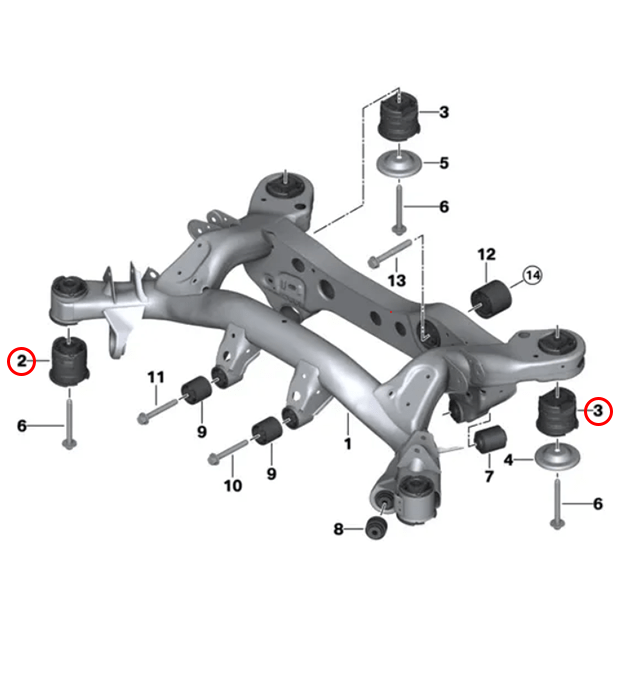 E8X/E9X Solid Subframe Raising Bushes – CMP Auto Engineering